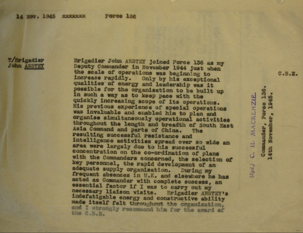 The Men of SOE Burma – The Special Operations Executive in Burma 1941-1945