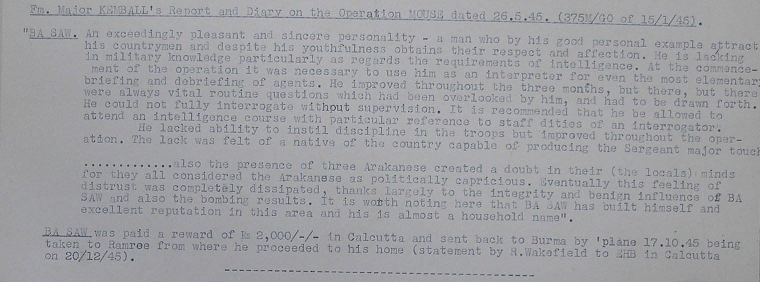 The Men of SOE Burma – The Special Operations Executive in Burma 1941-1945