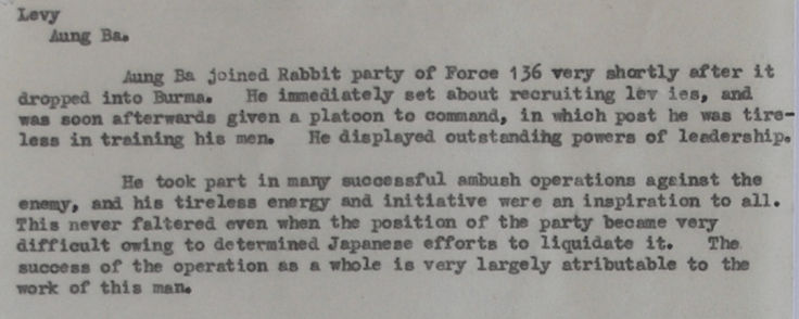 The Men of SOE Burma – The Special Operations Executive in Burma 1941-1945